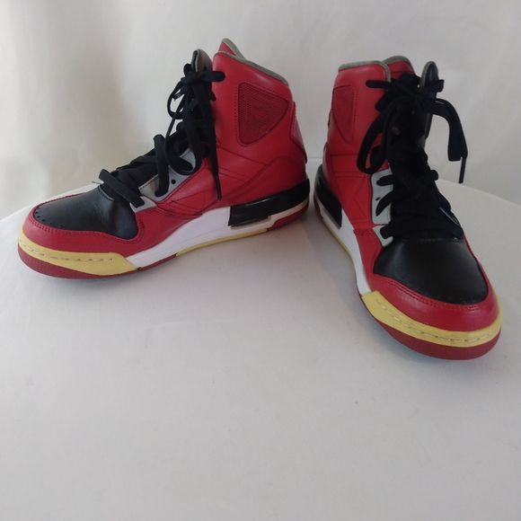 Nike | Shoes | Nike Jordan Flight Kids Red Basketball Sneakers | Poshmark